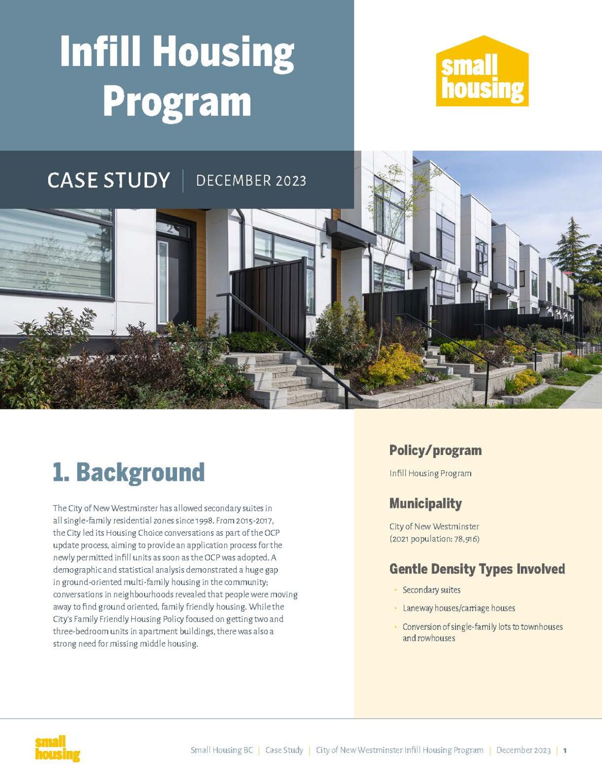 Small Housing Case Study: Infill Housing Program – SHBC Gentle Density ...