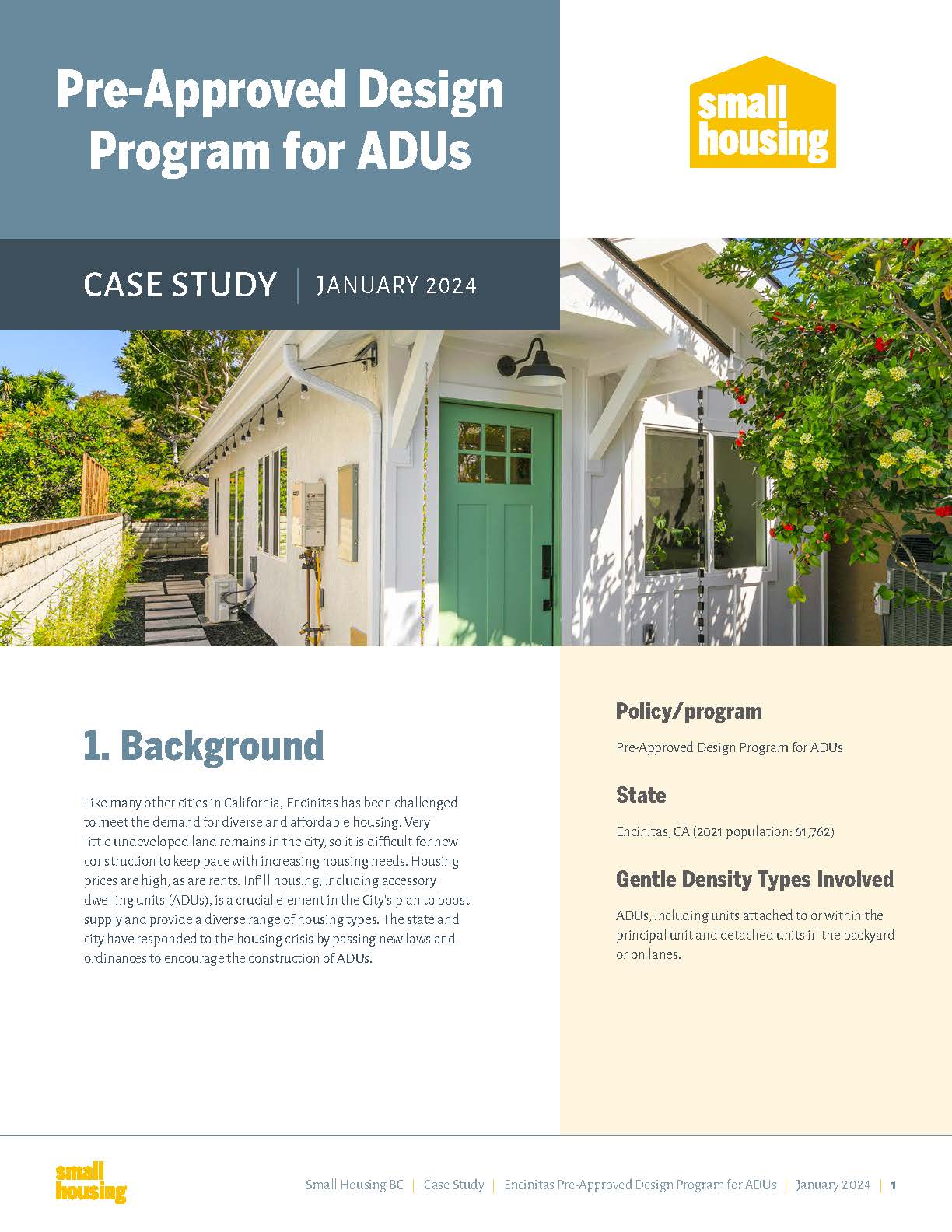 Small Housing Case Study: Pre-Approved Design Program for ADUs – SHBC ...